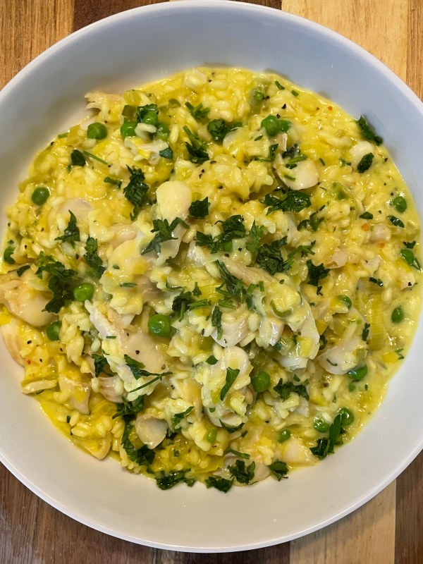 Smoked Haddock risotto with leeks and peas – Lulu Lemon & Lace